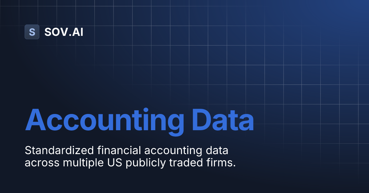 Accounting Data | SOV.AI