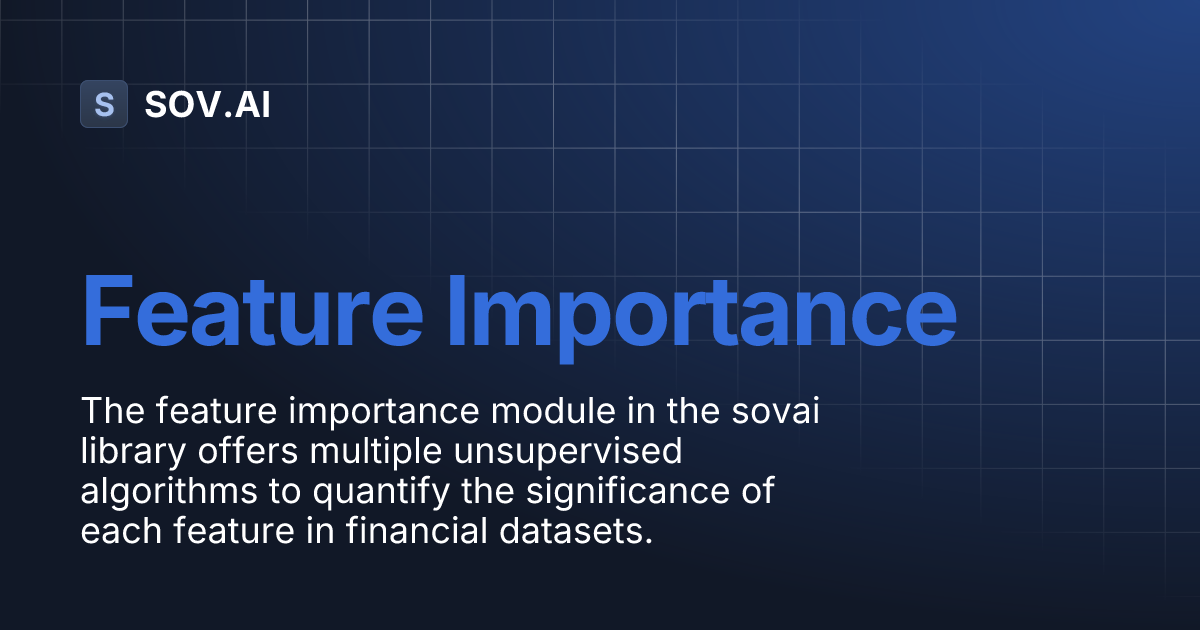 Feature Importance | SOV.AI