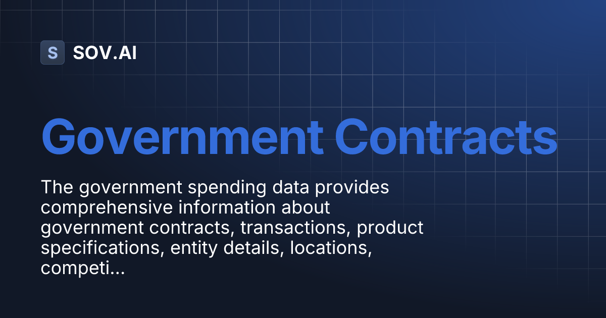 Government Contracts | SOV.AI