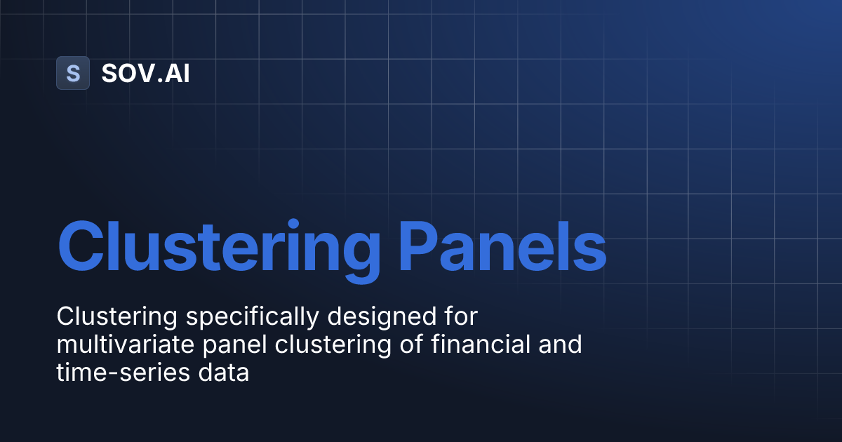 Clustering Panels | SOV.AI