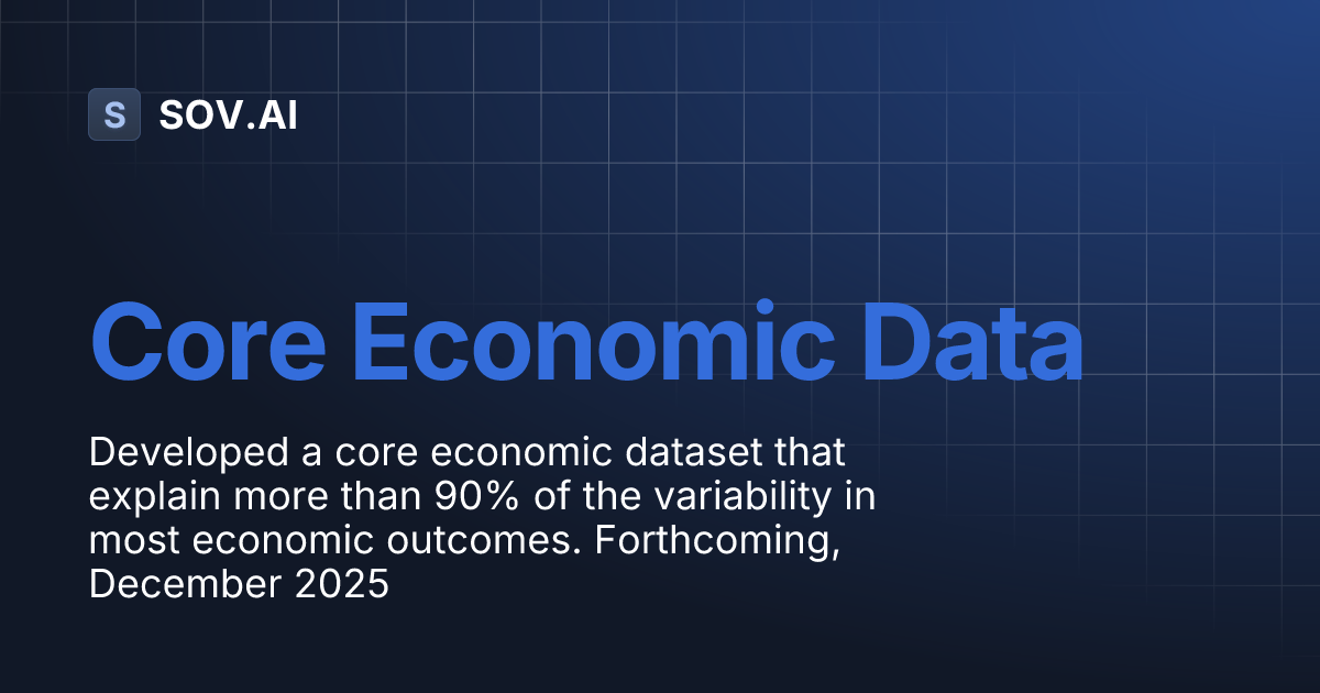 Core Economic Data | SOV.AI